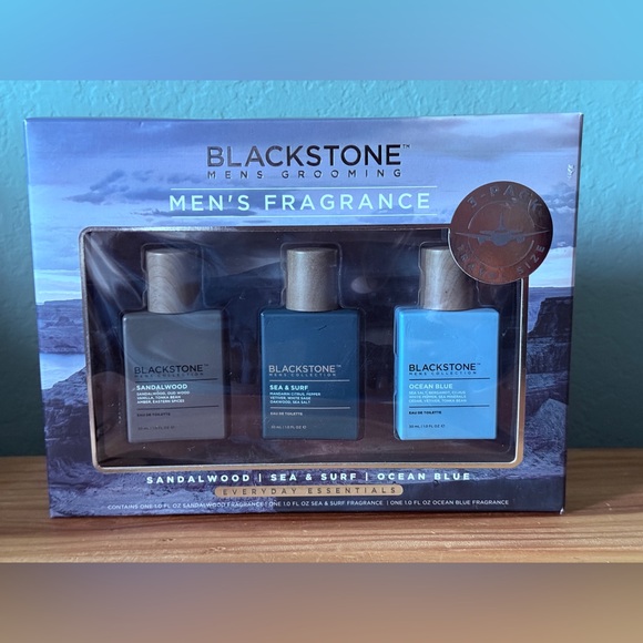 Blackstone | Other | Blackstone Mens Fragrance Trio Sandalwoodsea Surf ...
